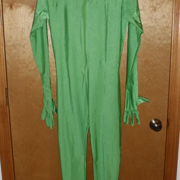 Holiday | 2nd Skin Alien Green Full Bodysuit Zentai Gimp Green Screen ...